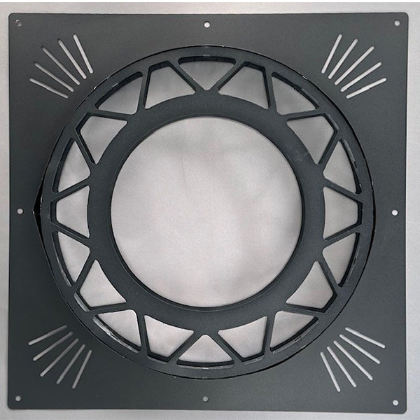 T600 6" Ventilated Firestop - Black - Thermotec Twin Wall Flue